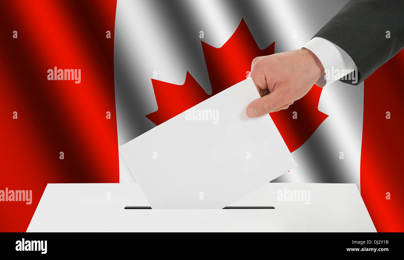The Canadian flag Stock Photo - Alamy