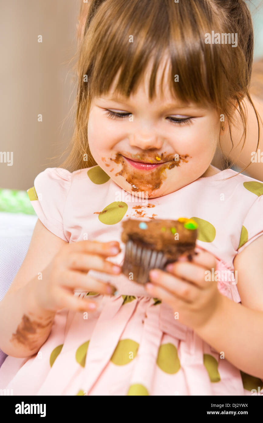 Messy Kids Eating Chocolate