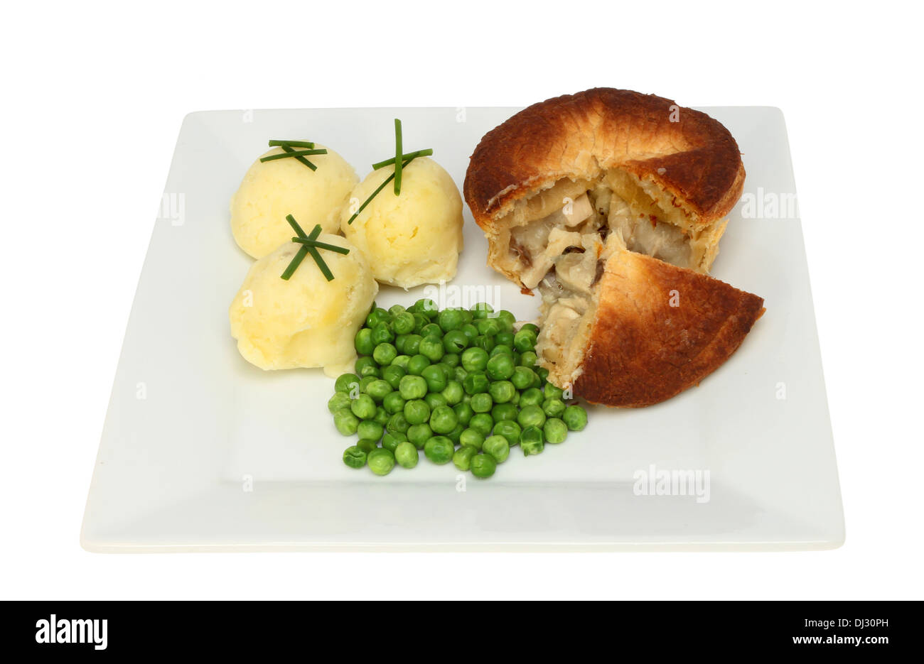 Mashed potatoes peas Cut Out Stock Images & Pictures - Alamy