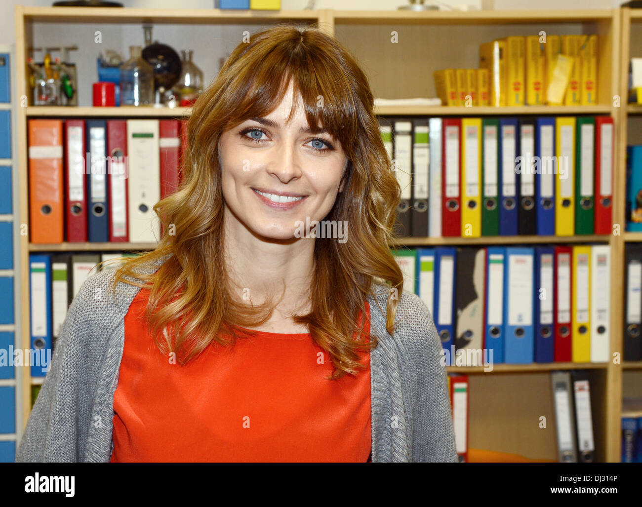 Berlin, Germany. 20th Nov, 2013. Unicef ambassador Eva Padberg visits a ...