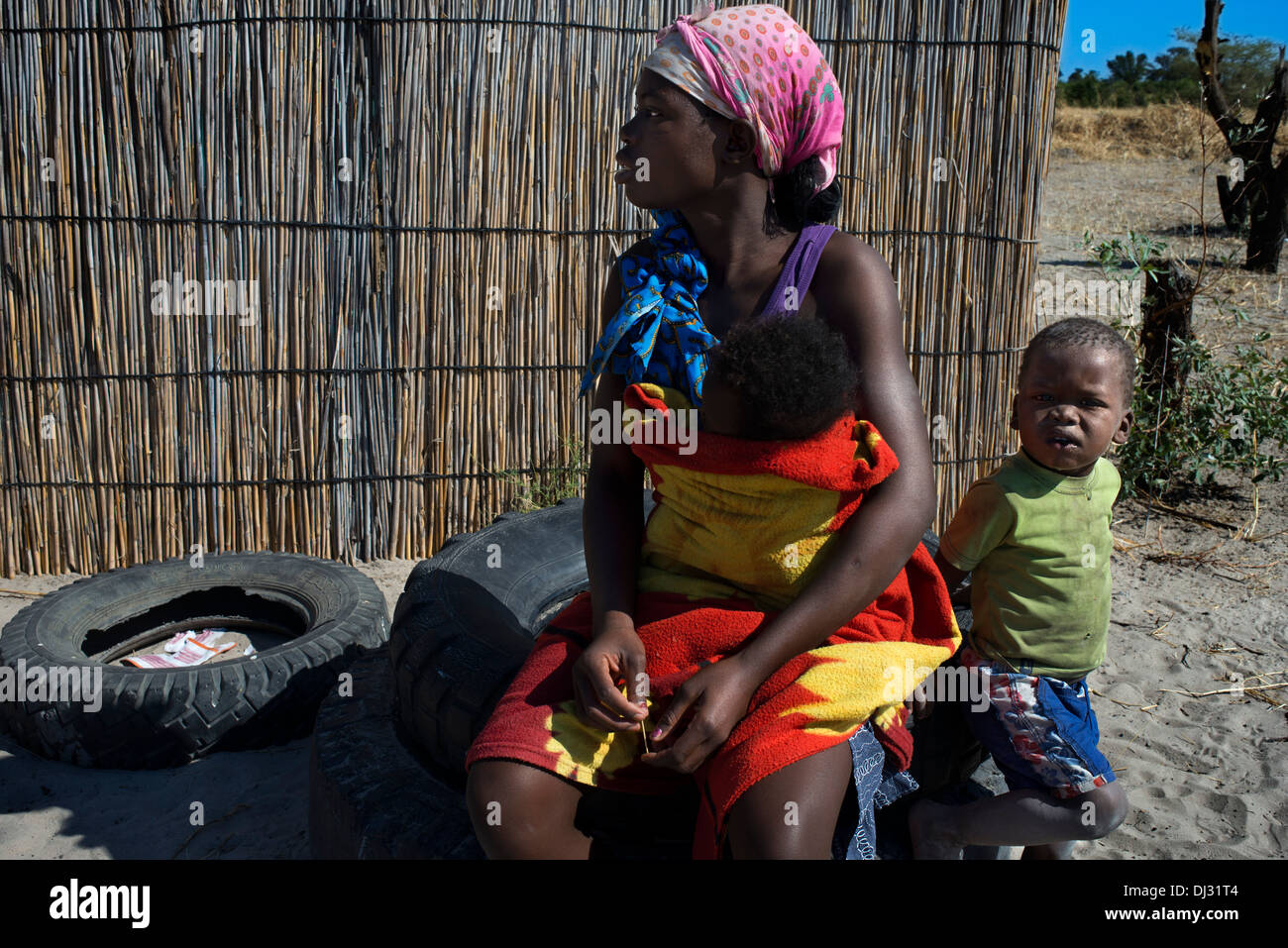 Portrait of a local girl in a camp near the Khwai River Lodge by Orient ...