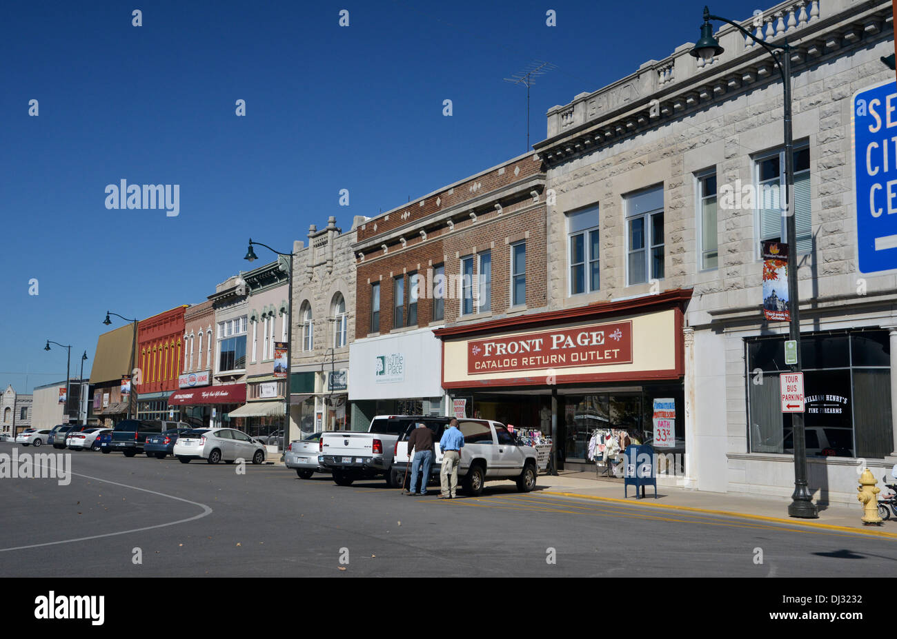 Carthage, Missouri. Small mid Western American town on old Route 66 ...