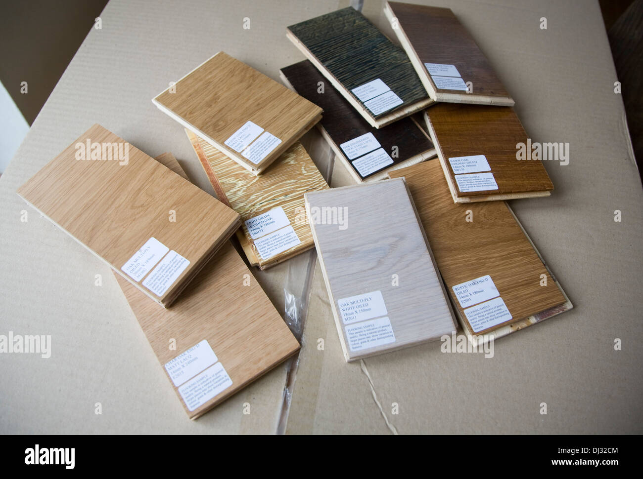 Sample wooden floor tiles Stock Photo - Alamy