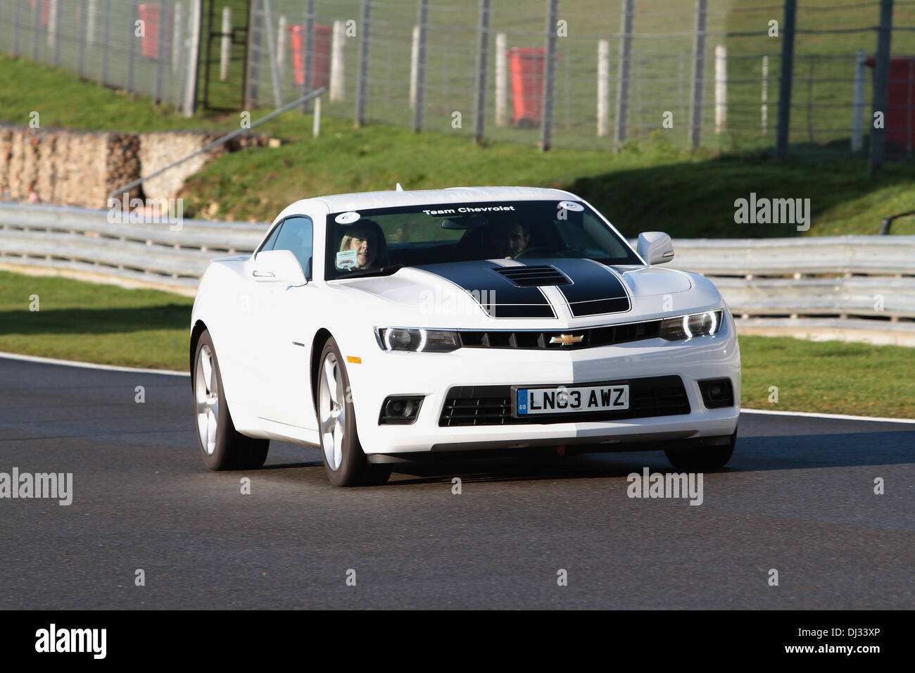 Chevrolet Camaro SS2 V8 at Brands Hatch Stock Photo - Alamy