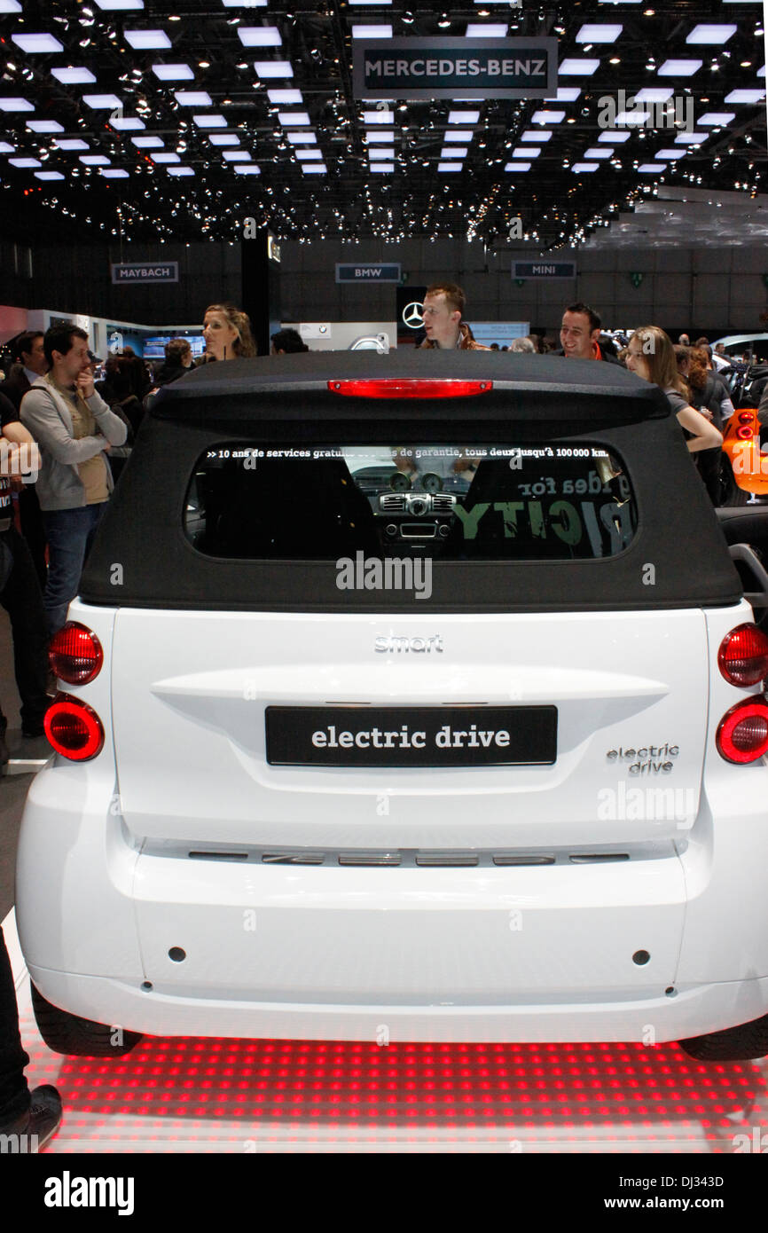 International auto show in Geneva, Electric Car, Switzerland Stock ...
