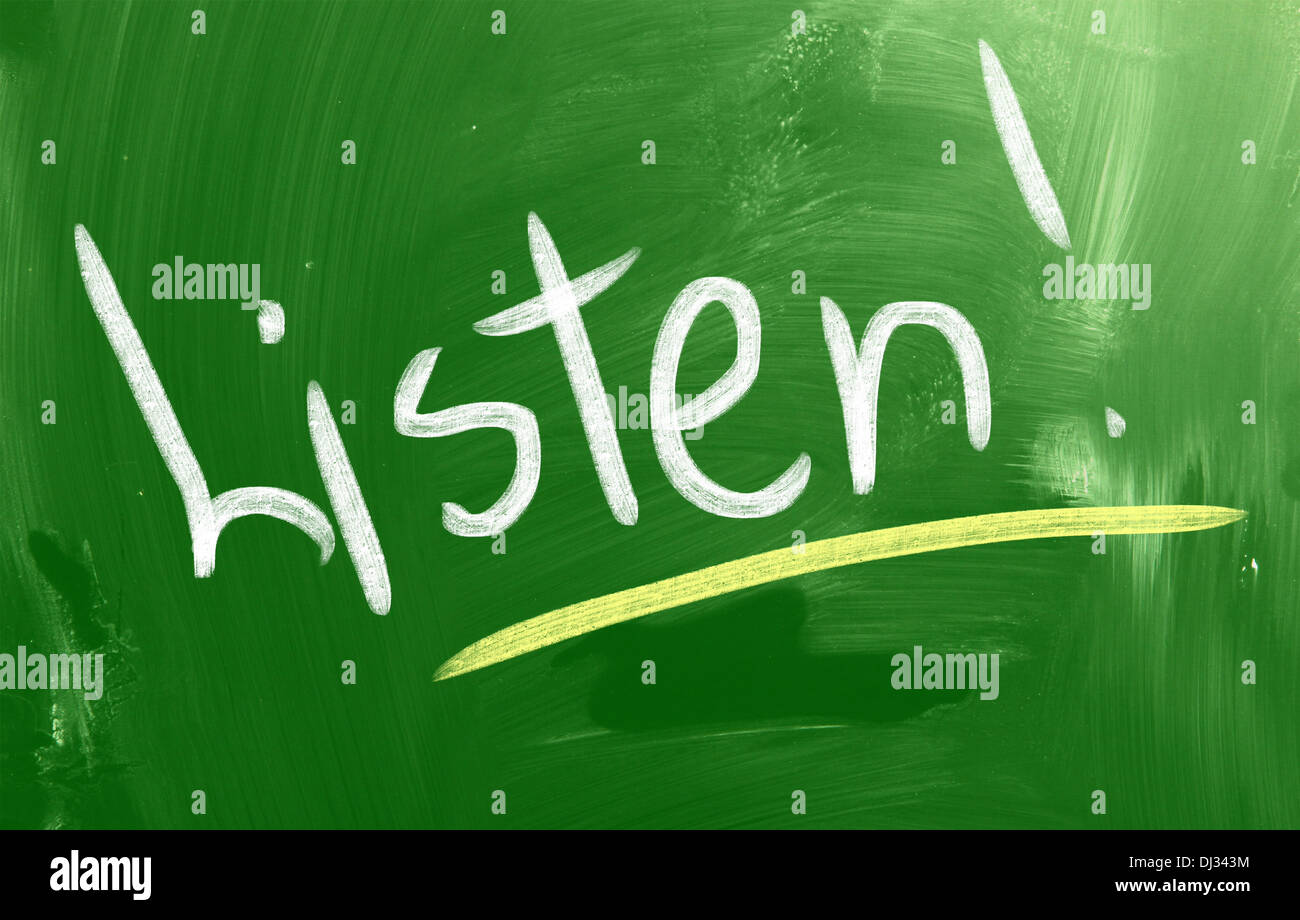 Listen learn change hi-res stock photography and images - Alamy