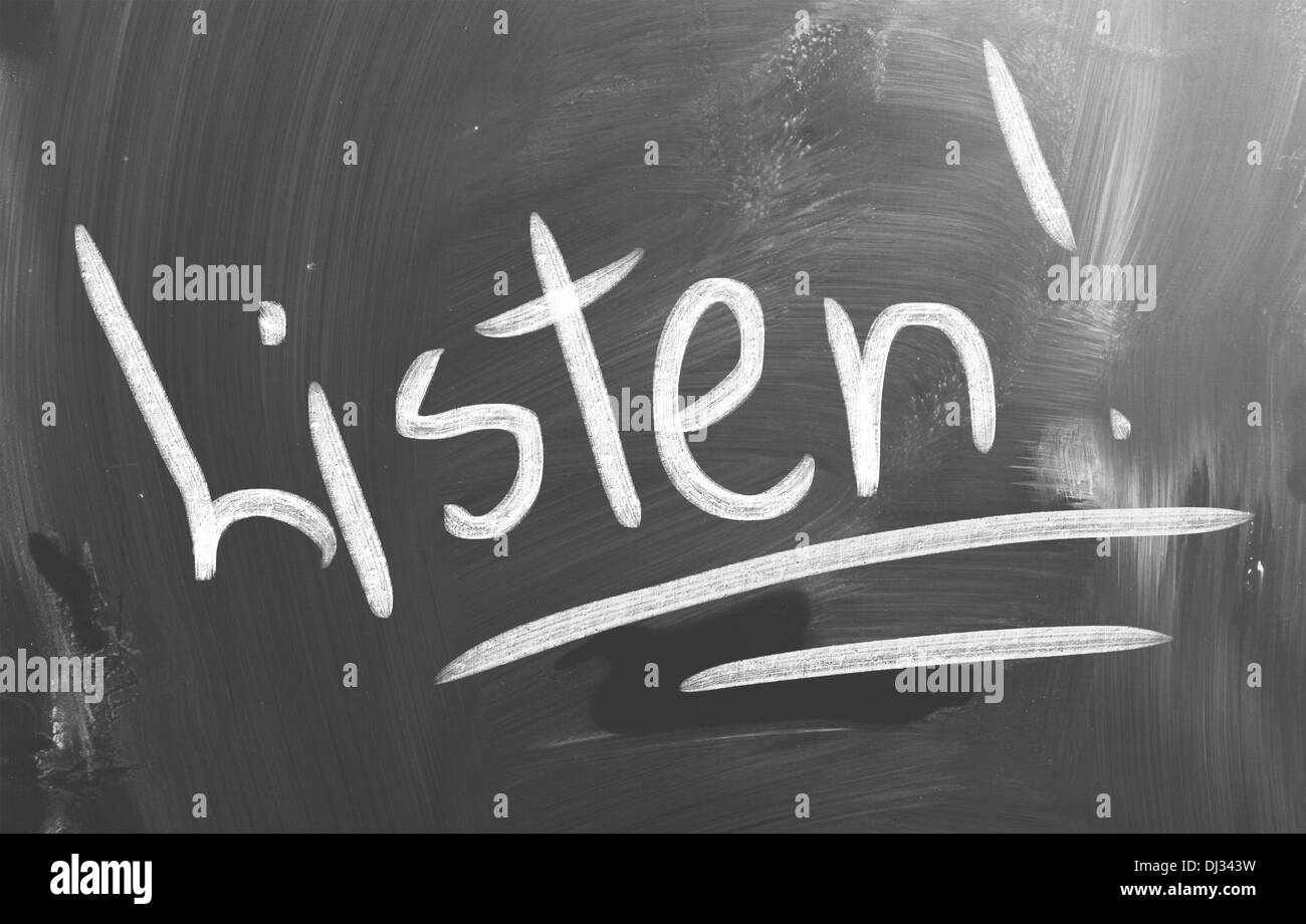 Listen learn change hi-res stock photography and images - Alamy