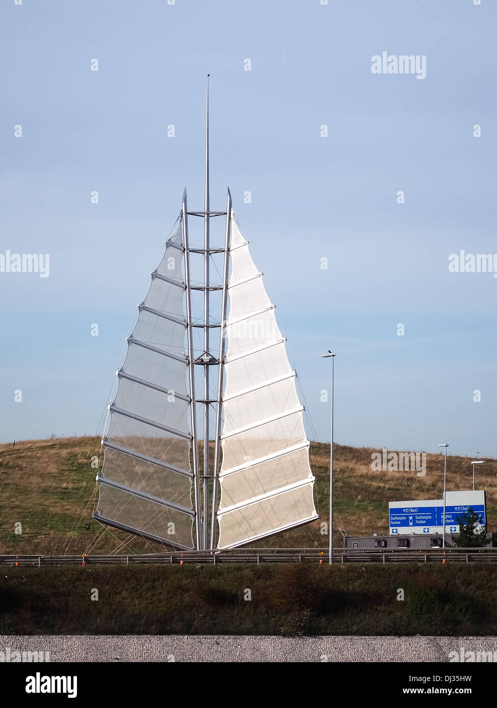 The Trimast, commonly referred to as the Sails of the South on the M275 ...