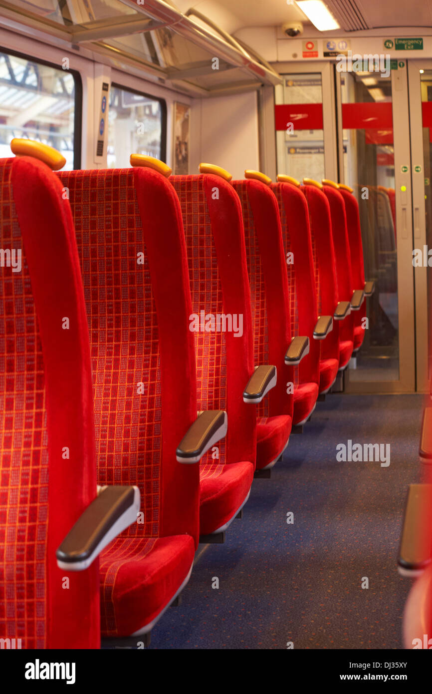 Interior of South West Train carriage Stock Photo - Alamy