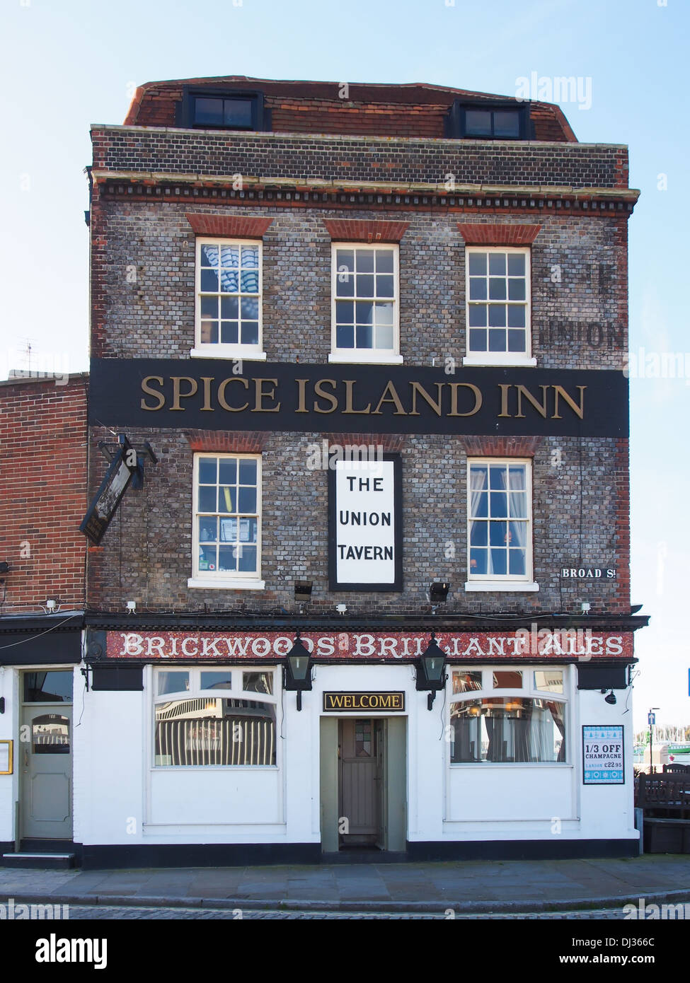 The Spice Island Inn, Old Portsmouth, England. One of the haunts of the ...