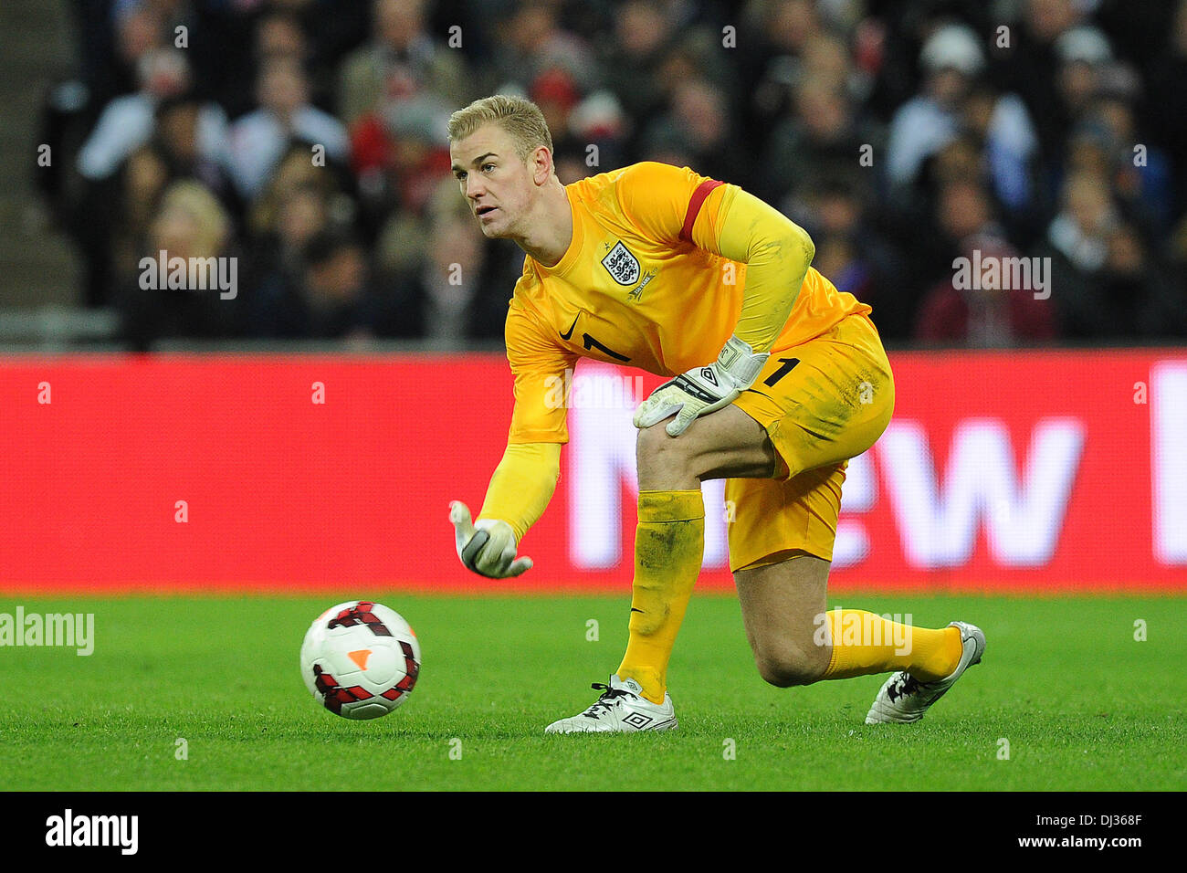 London, Germany. 19th Nov, 2013. England's Joe Hart during the soccer ...