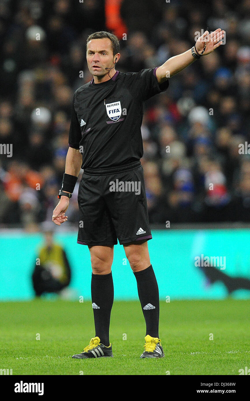 London, Germany. 19th Nov, 2013. French FIFA referee Stephan Lannoy ...