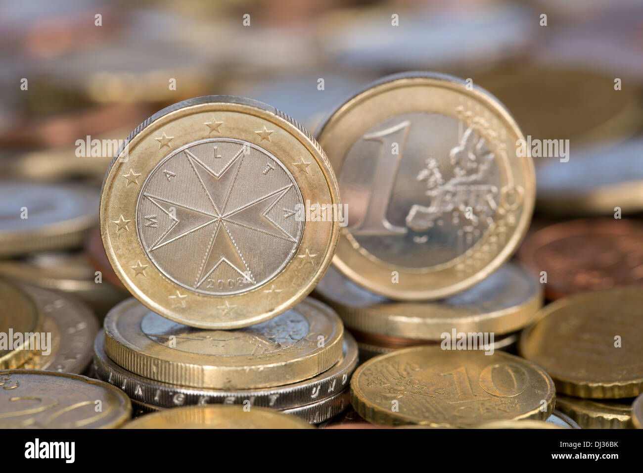 Malta 1 euro coin hi-res stock photography and images - Alamy