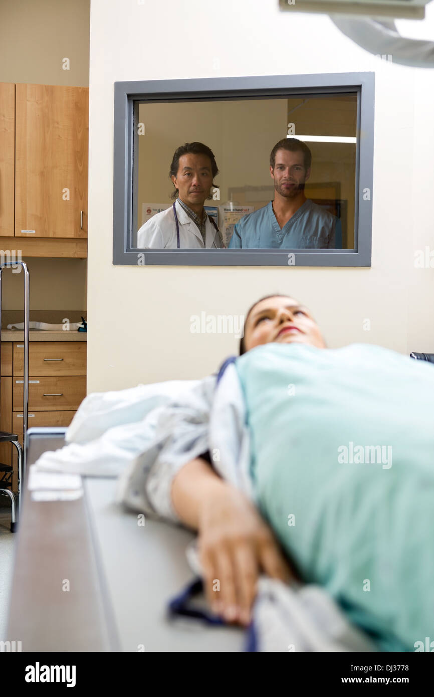 Medical Team Monitoring Patient Getting Xray Stock Photo - Alamy