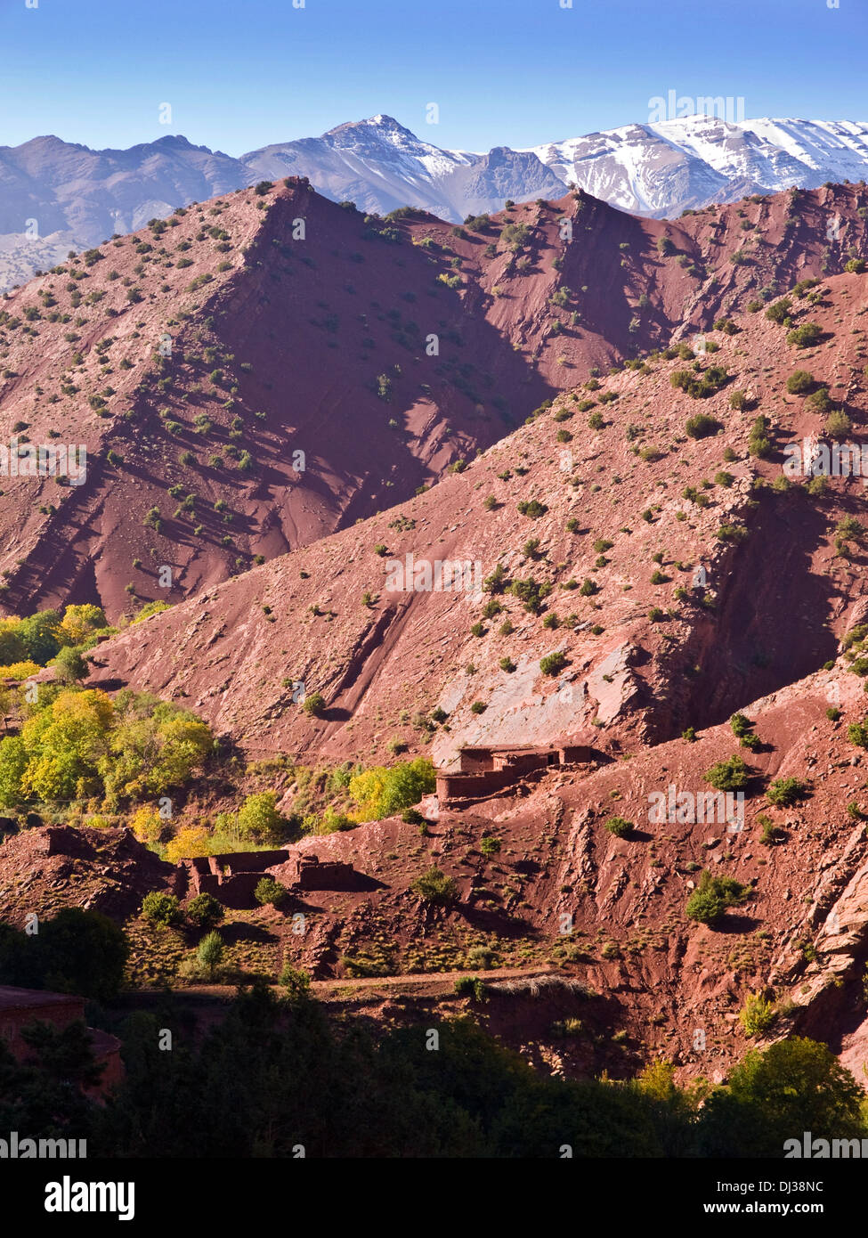 The M'Goun region of the Atlas Mountains in Morocco, North Africa Stock ...