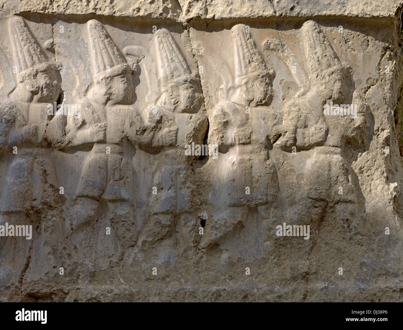 Twelve gods of the underworld, rock sanctuary of the Hittites, Turkey ...