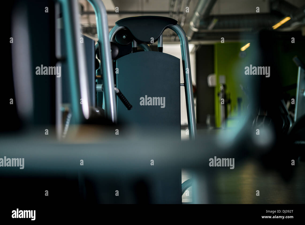 Fitness machines in a gym Stock Photo - Alamy