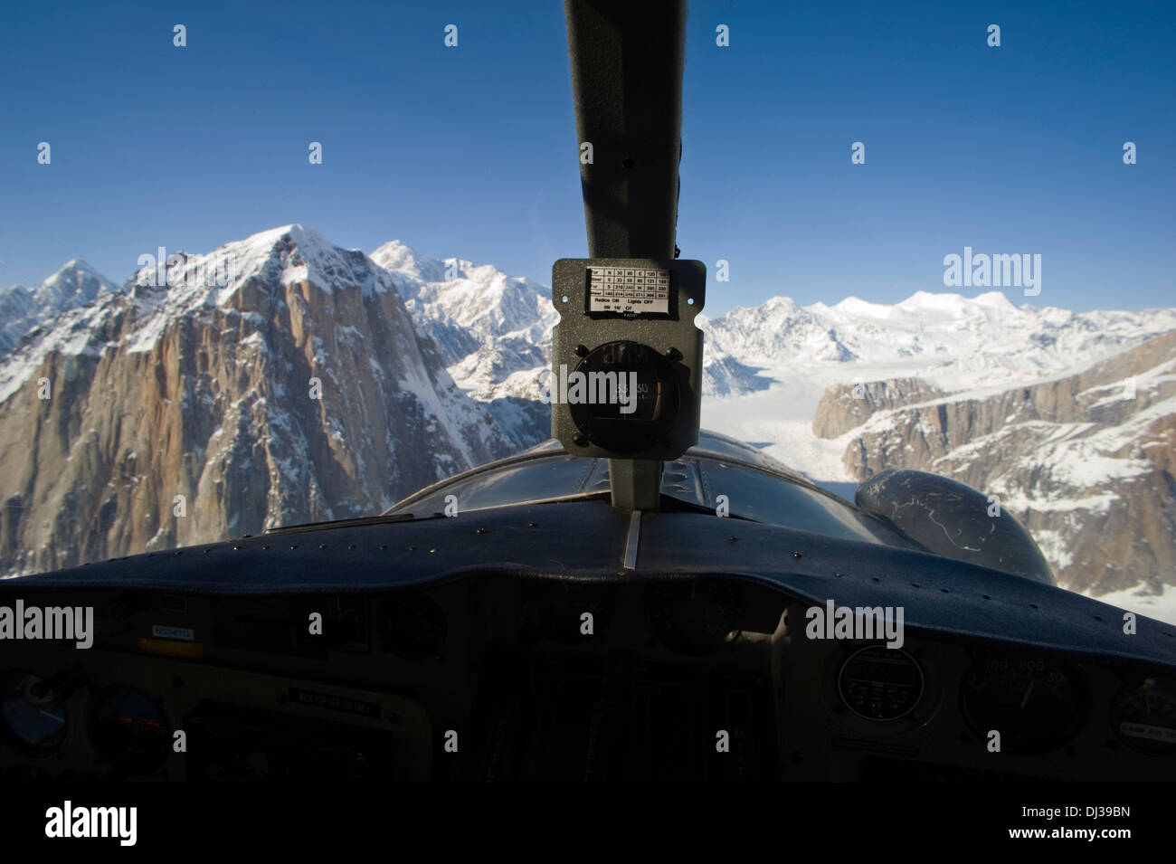 View From The Cockpit Of A Dehavilland Beaver Dhc-2 Flying Over The ...