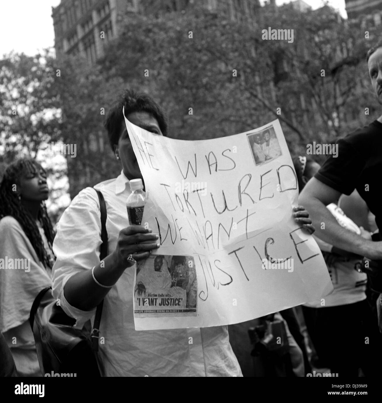 Placards police Black and White Stock Photos & Images - Alamy