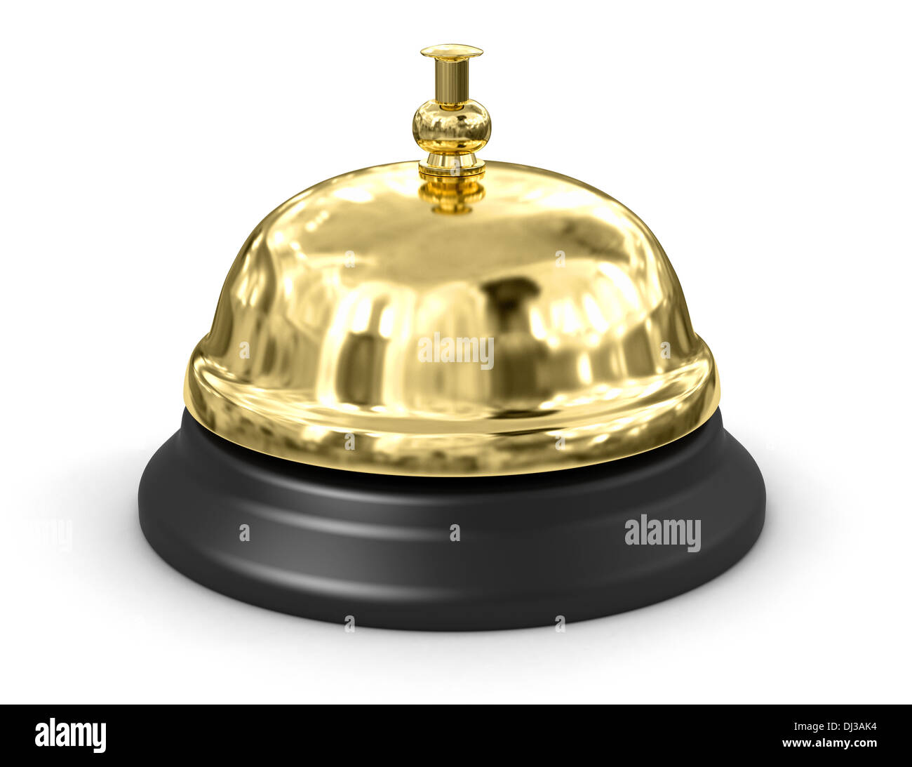 Gold Service bell Stock Photo - Alamy