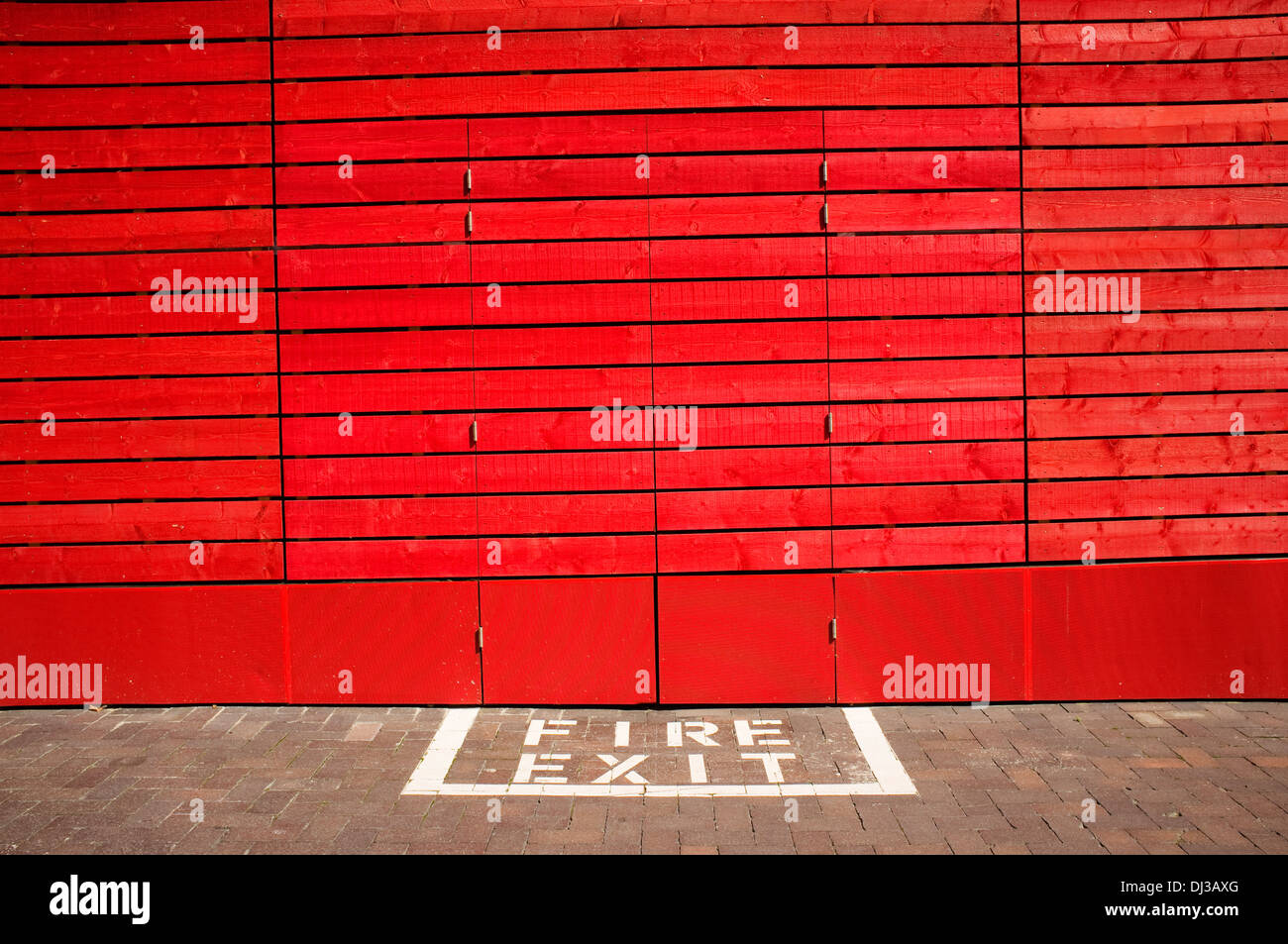 The exterior architecture and a fire exit out of the National Theatre ...