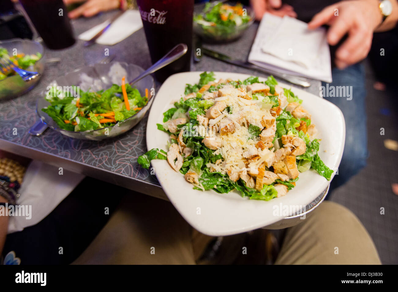 Chicken Caesar salad ,Ellen's Stardust Diner, Broadway, New York City ...