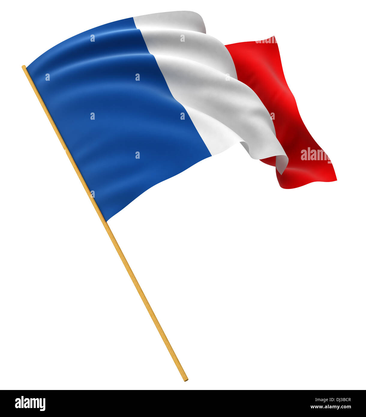 3D French flag Stock Photo - Alamy
