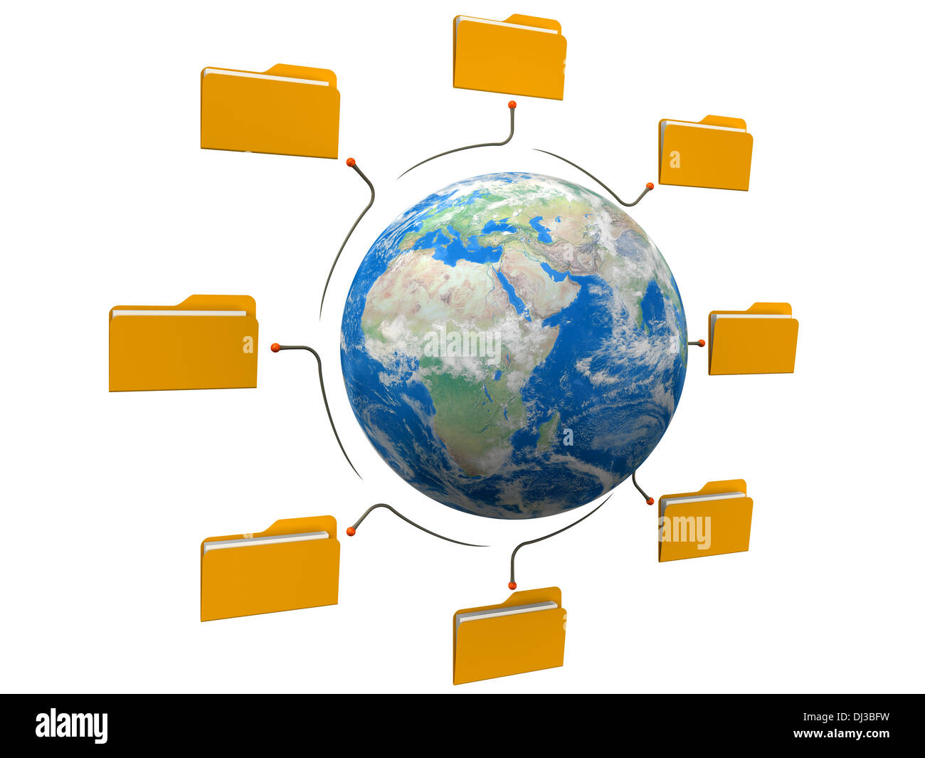 Folders structure icon digital hi-res stock photography and images - Alamy