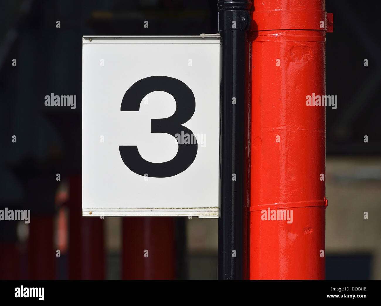 Platform 3 sign. Oxenholme Rail Station, Cumbria, England, United ...