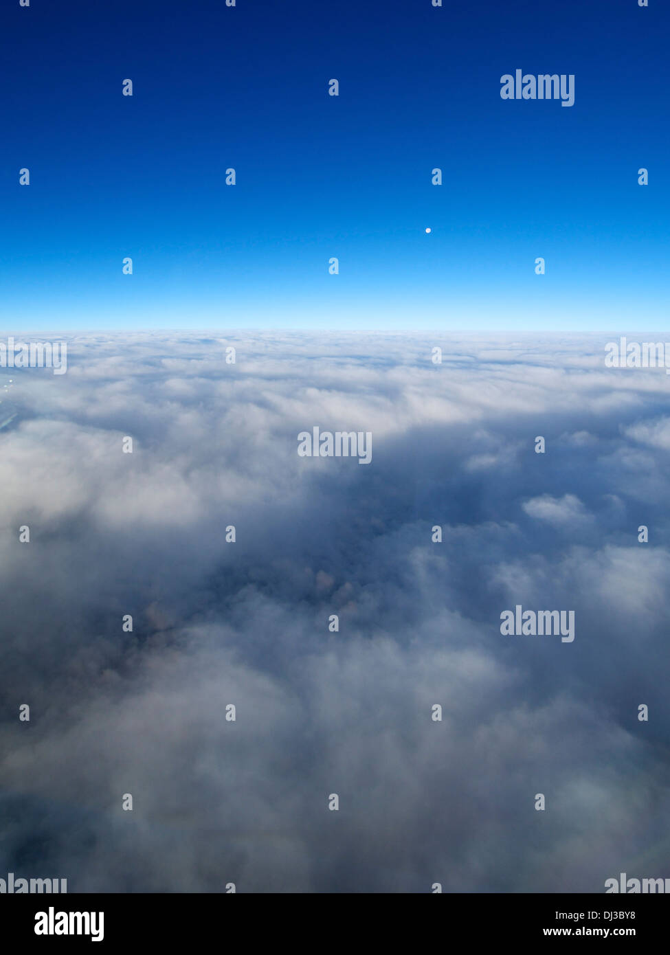 Unusual aerial view of sky and clouds over the earth. Suitable as ...