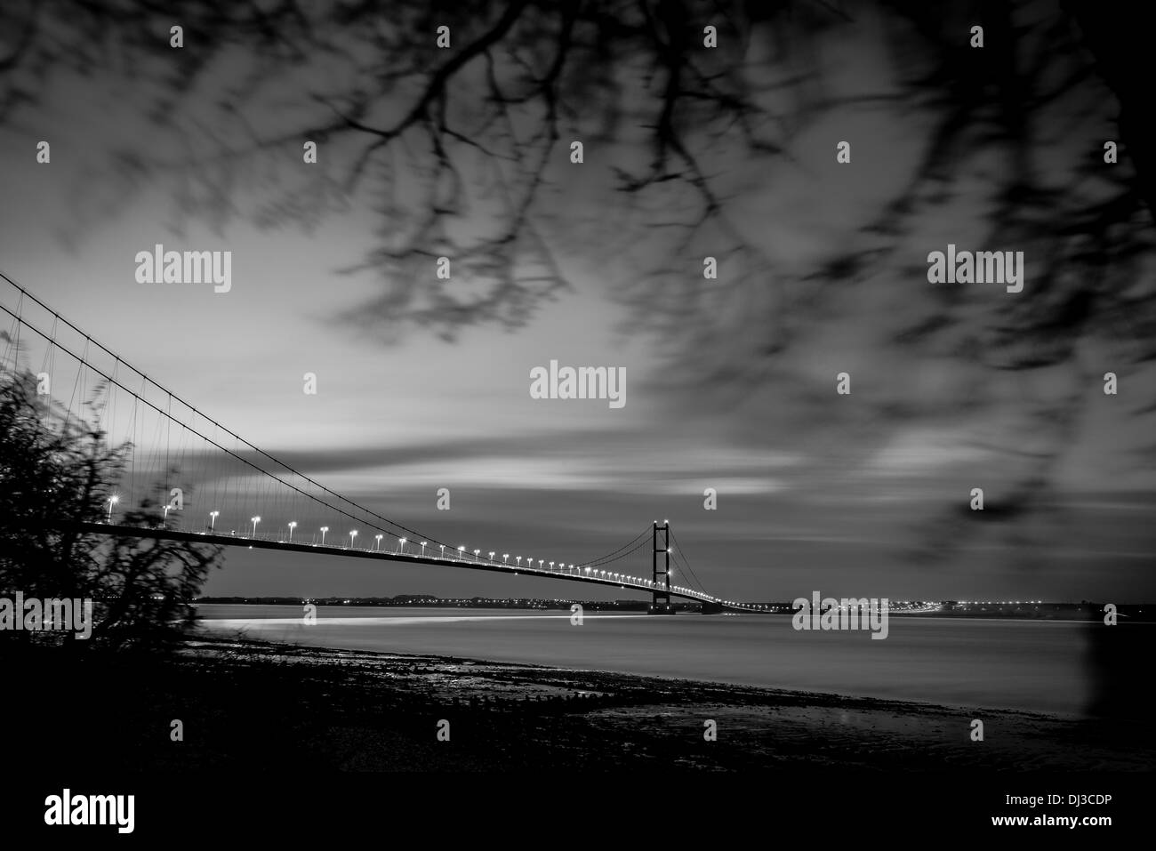 Humber bridge Black and White Stock Photos & Images - Alamy
