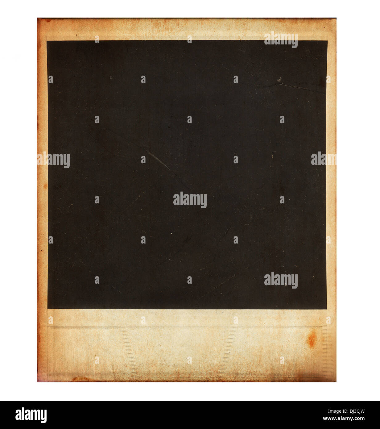 Vintage instant photo frame isolated on white Stock Photo - Alamy