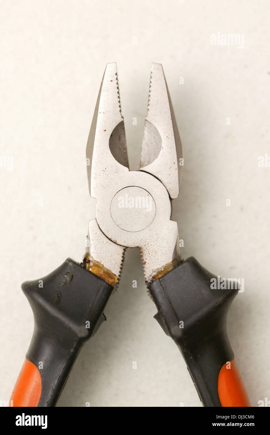 Tools isolated against a white background Stock Photo - Alamy