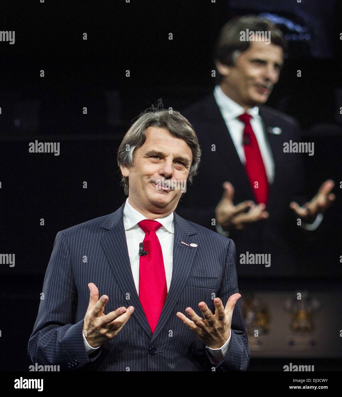 Los Angeles, California, USA. 20th Nov, 2013. Dr. Ralf Speth of Jaguar ...