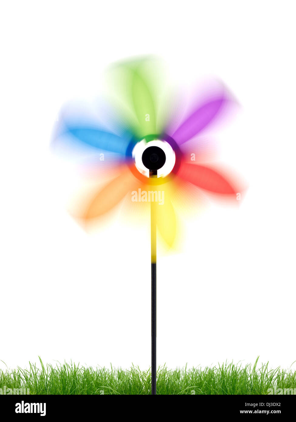 A close up shot spinning wind whirly gig Stock Photo - Alamy