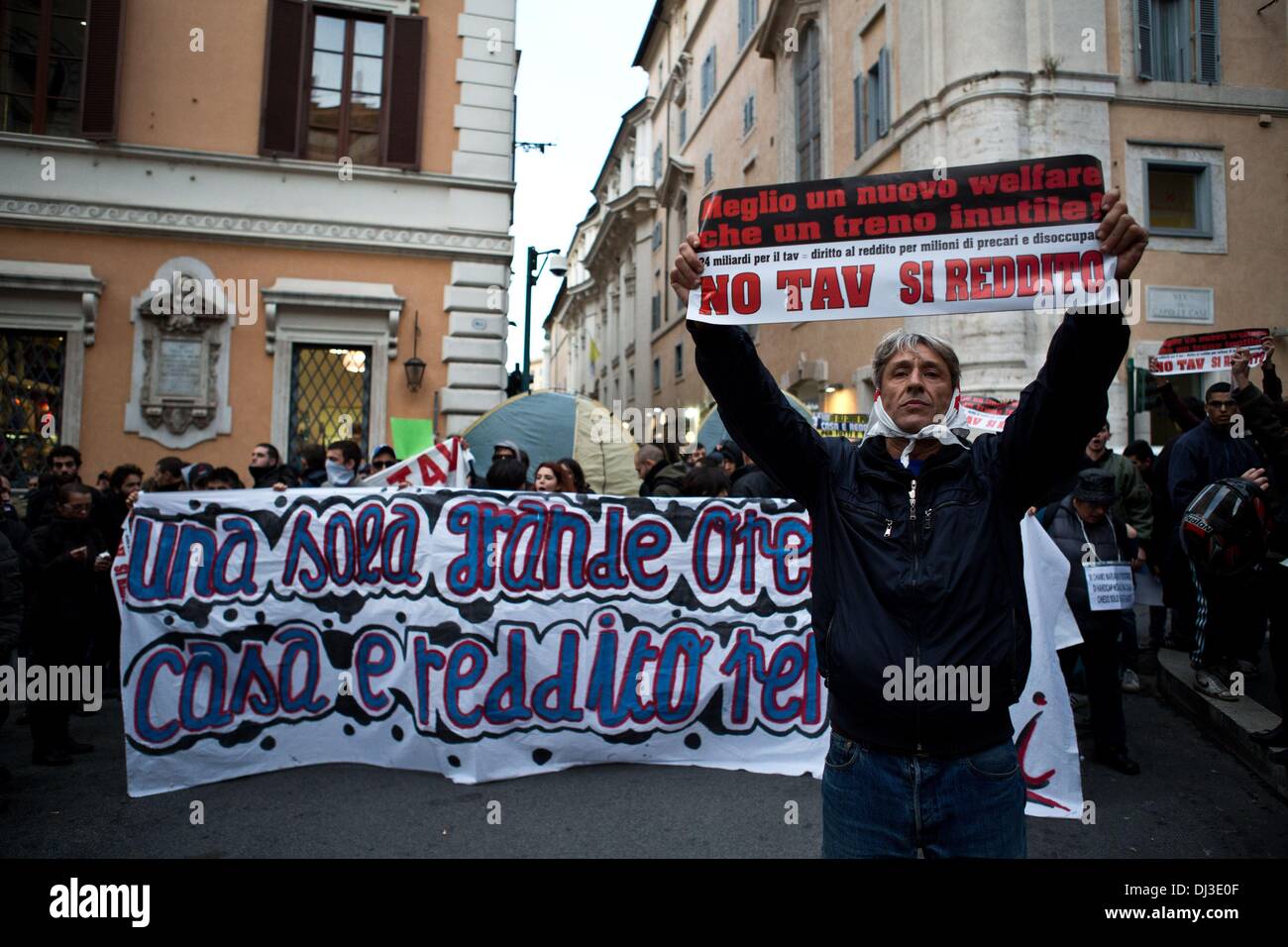 Protests in rome hi-res stock photography and images - Alamy