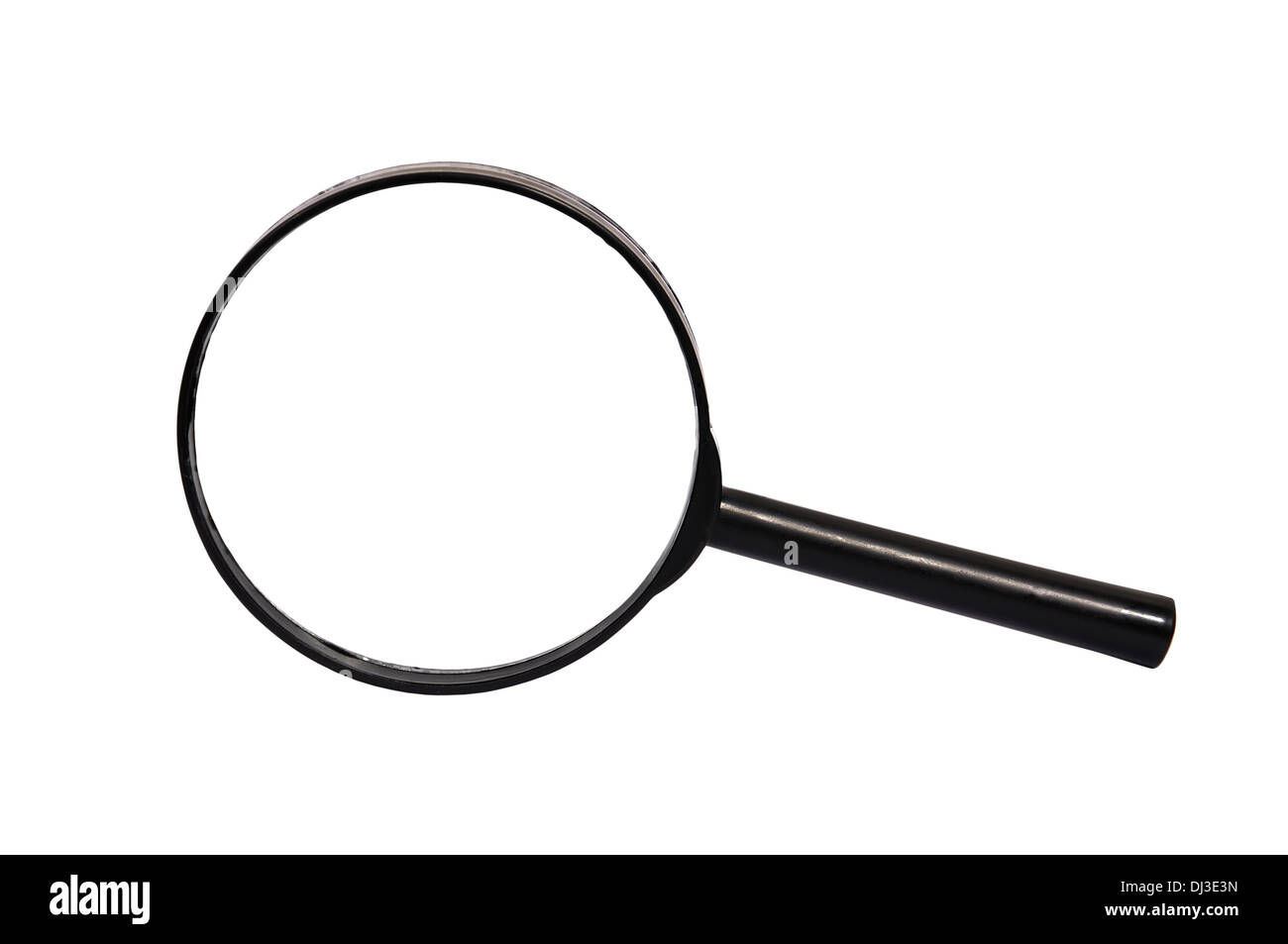 Magnifying glass isolated on white Stock Photo - Alamy