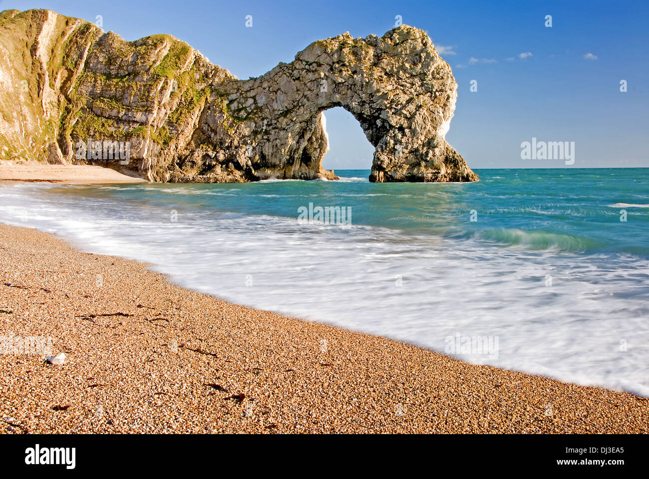 Durdle Door Is An Iconic Sea Arch Created By Coastal Erosion On Dorset