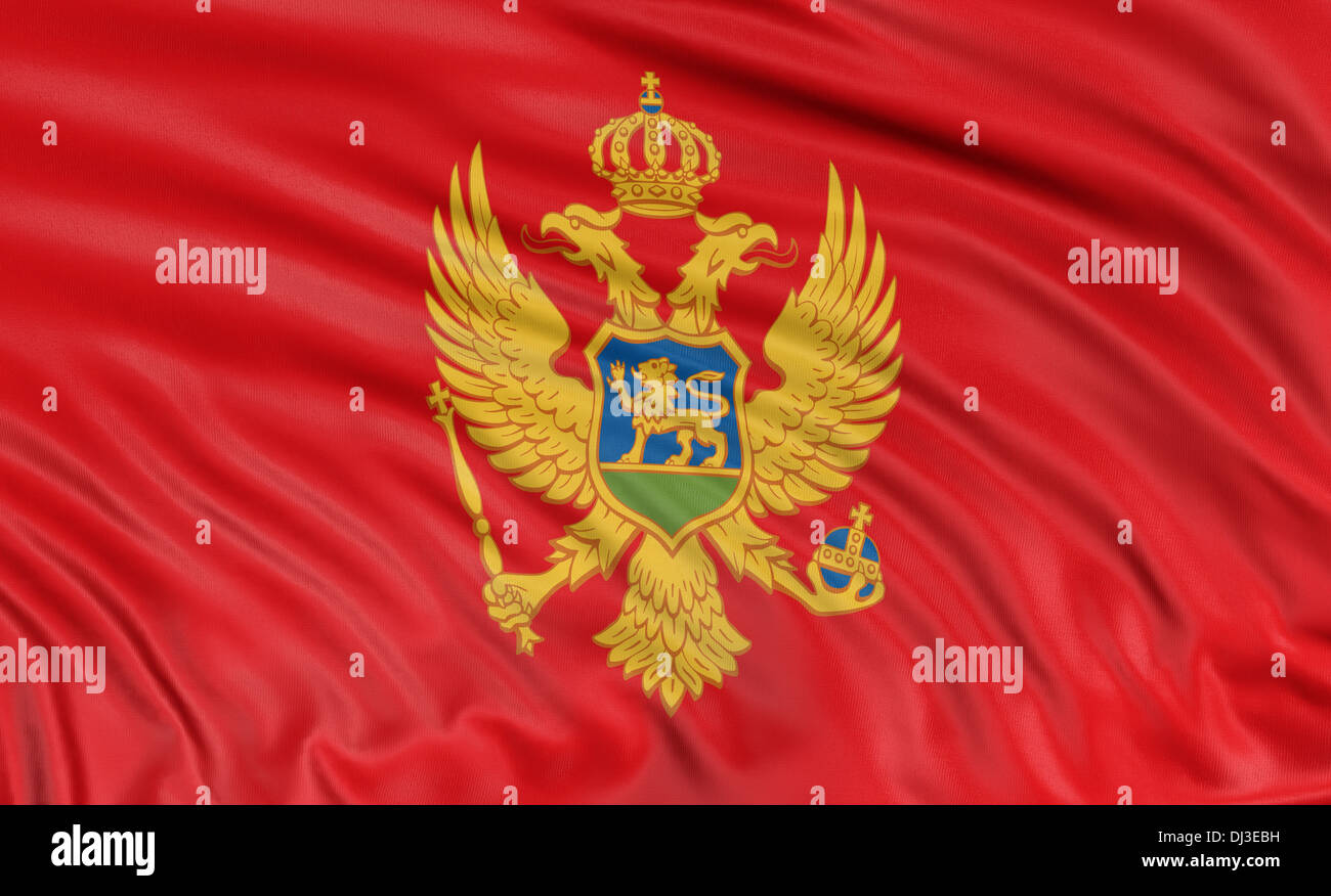 Montenegro flag hi-res stock photography and images - Alamy