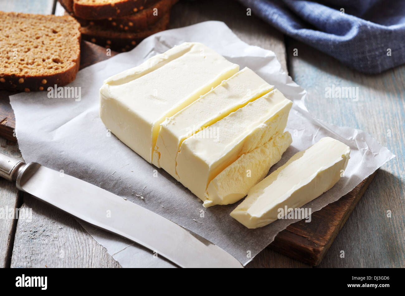 Block of butter hi-res stock photography and images - Alamy