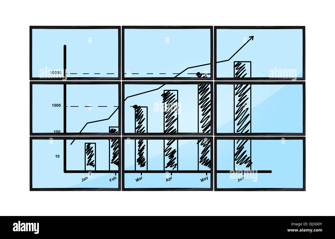 Flat panel chart hi-res stock photography and images - Alamy