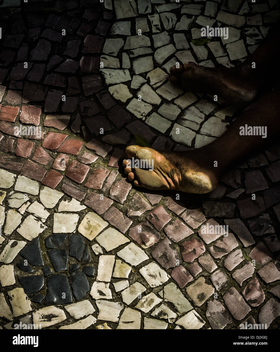 Homeless man in Rio de Janeiro in Brazil Stock Photo - Alamy