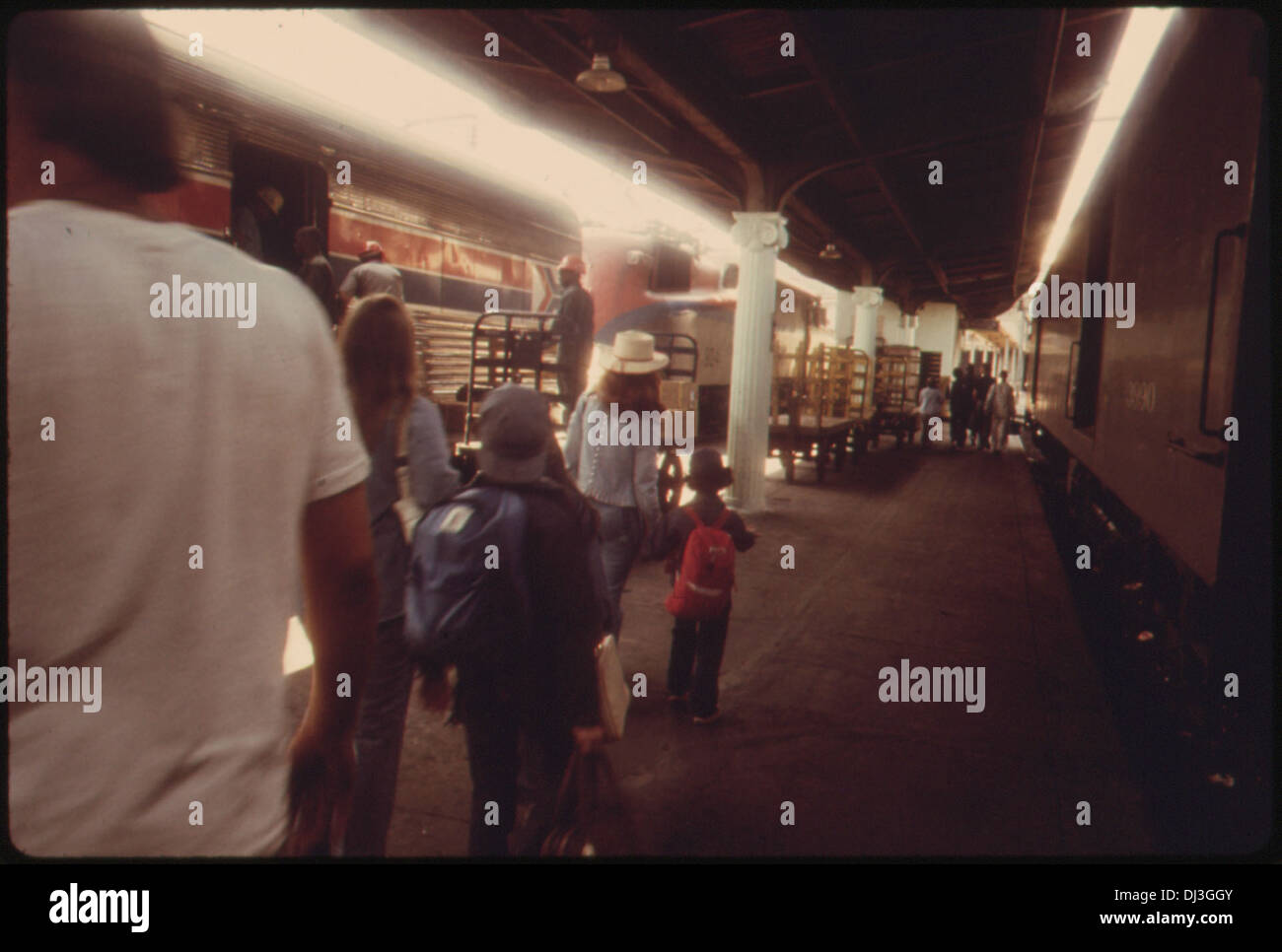 Disembarking from train hi-res stock photography and images - Alamy