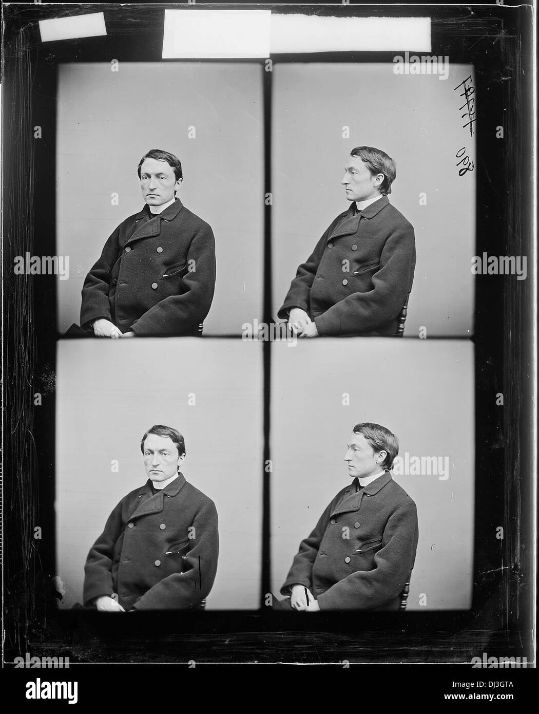 A formal portrait of Reverend H.C. Denny, reflecting his role and ...