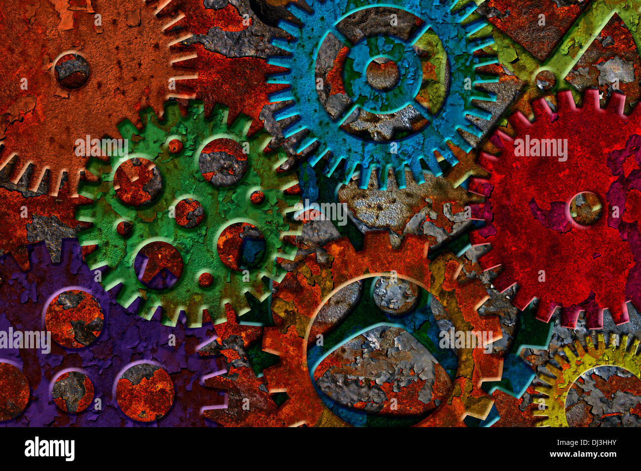 Gears background hi-res stock photography and images - Alamy