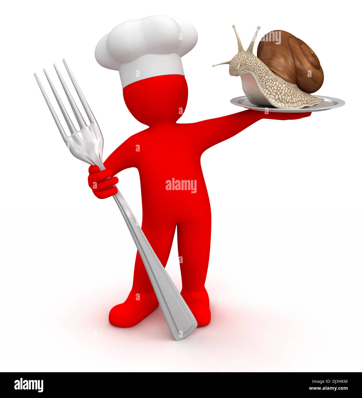 Cartoon illustration snail looking Cut Out Stock Images & Pictures - Alamy