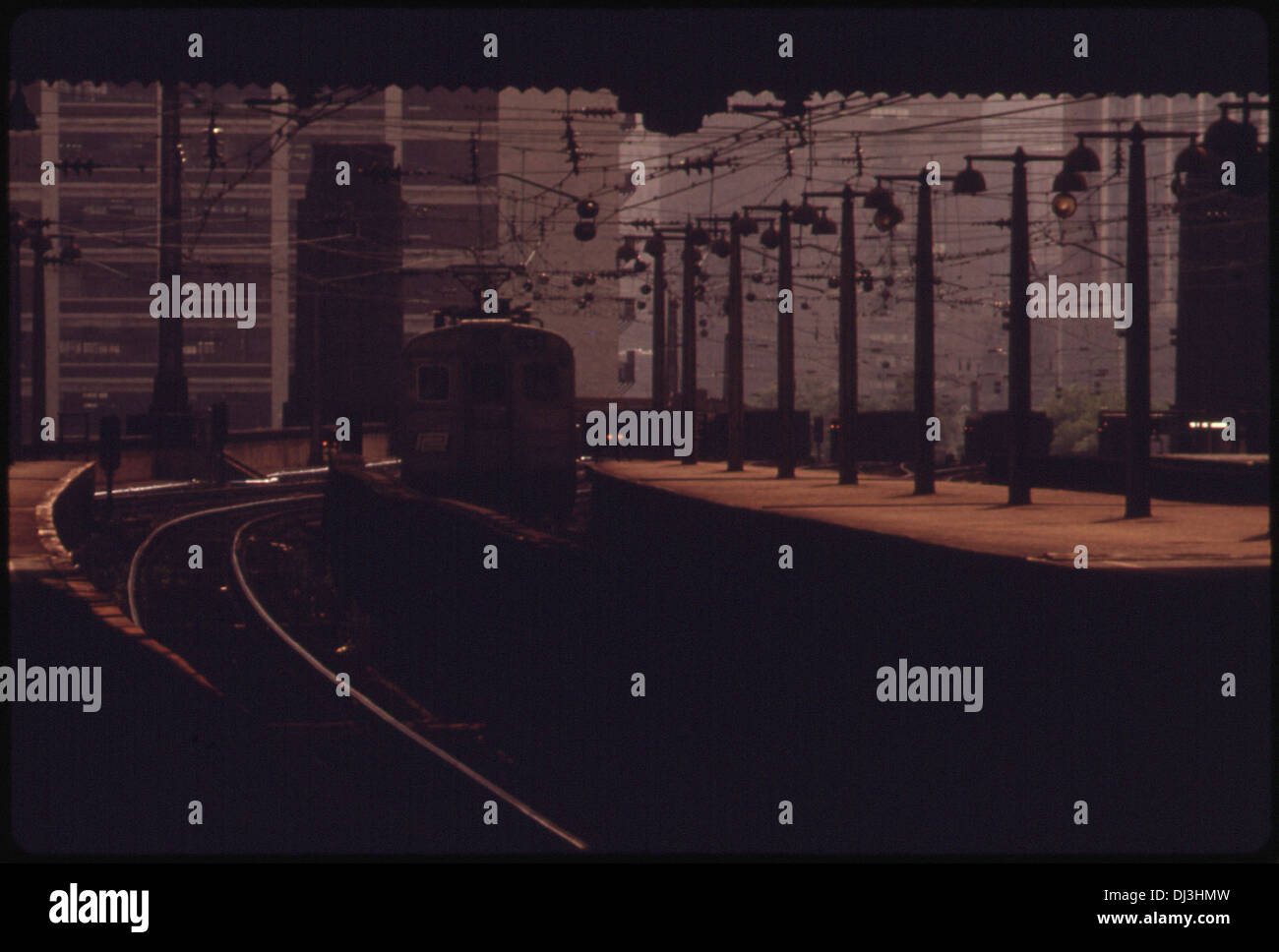 SOUTHEASTERN PENNSYLVANIA TRANSPORTATION AUTHORITY (SEPTA) TRAIN ENTERS ...