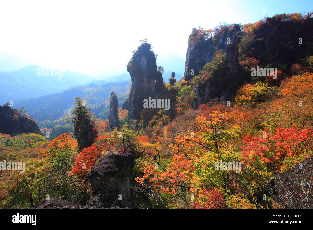 Autumn colours of Mt. Myogi, Gunma, Japan Stock Photo - Alamy