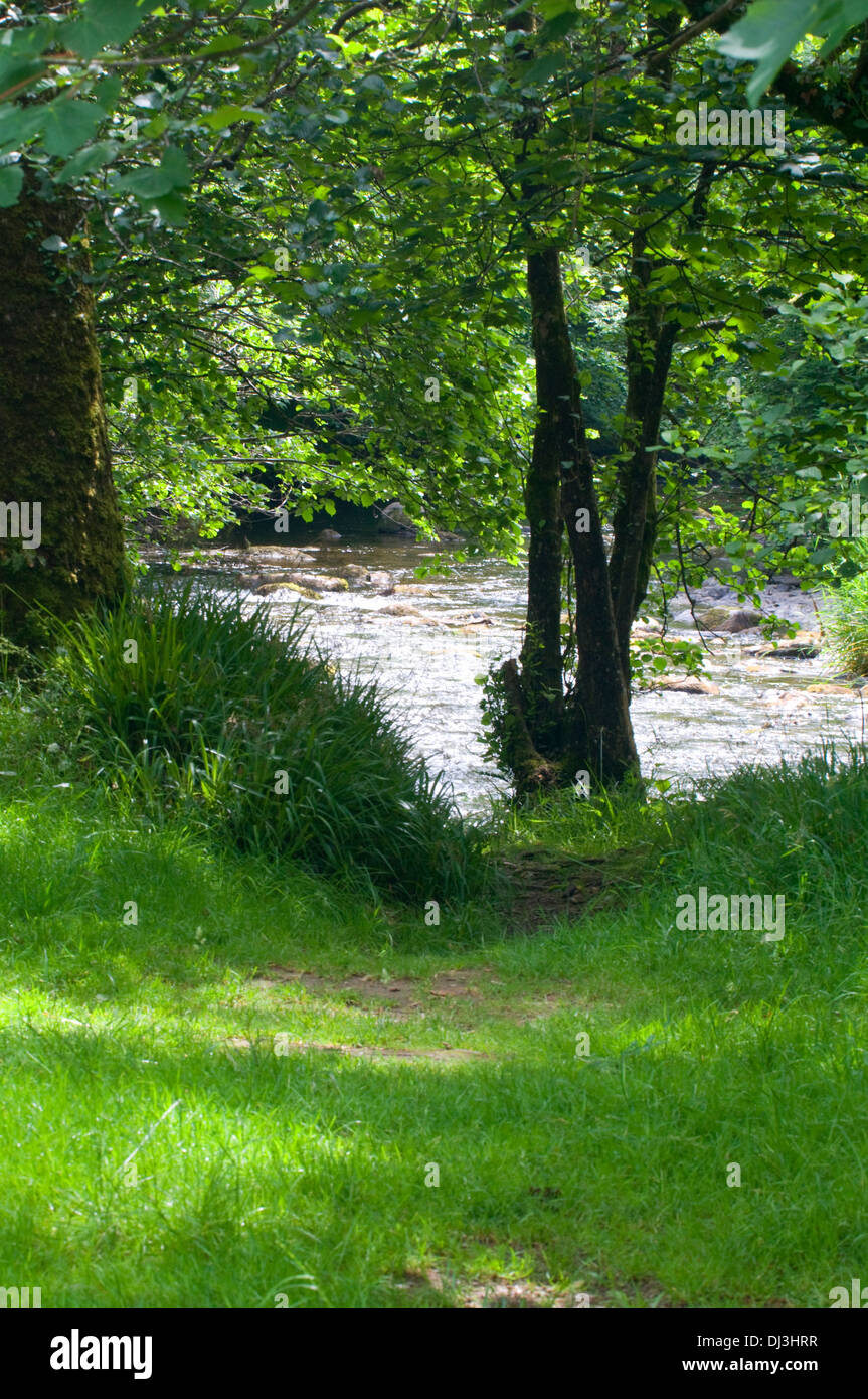 Nutscale water near Tarr Steps in North Devon Exmoor Nation Park ...