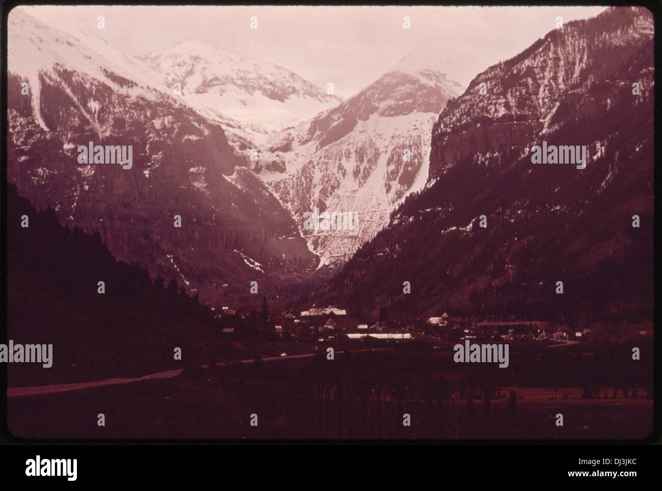 A snowstorm in the San Juan Mountains during spring, capturing the ...